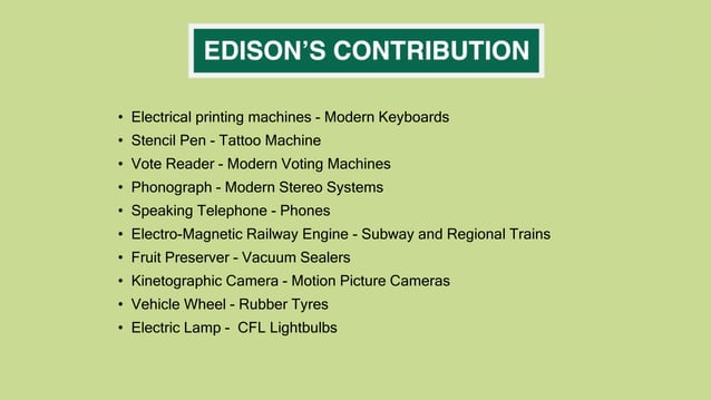 Nikolas tela vs Thomas edison | PPTX | Radio Control | Hobbies & Interests