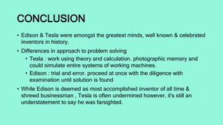 Nikolas tela vs Thomas edison | PPTX
