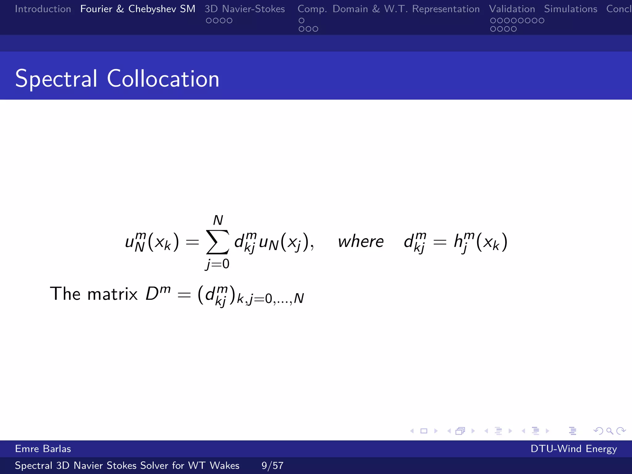 Development of a Pseudo-Spectral 3D Navier Stokes Solver for Wind ...