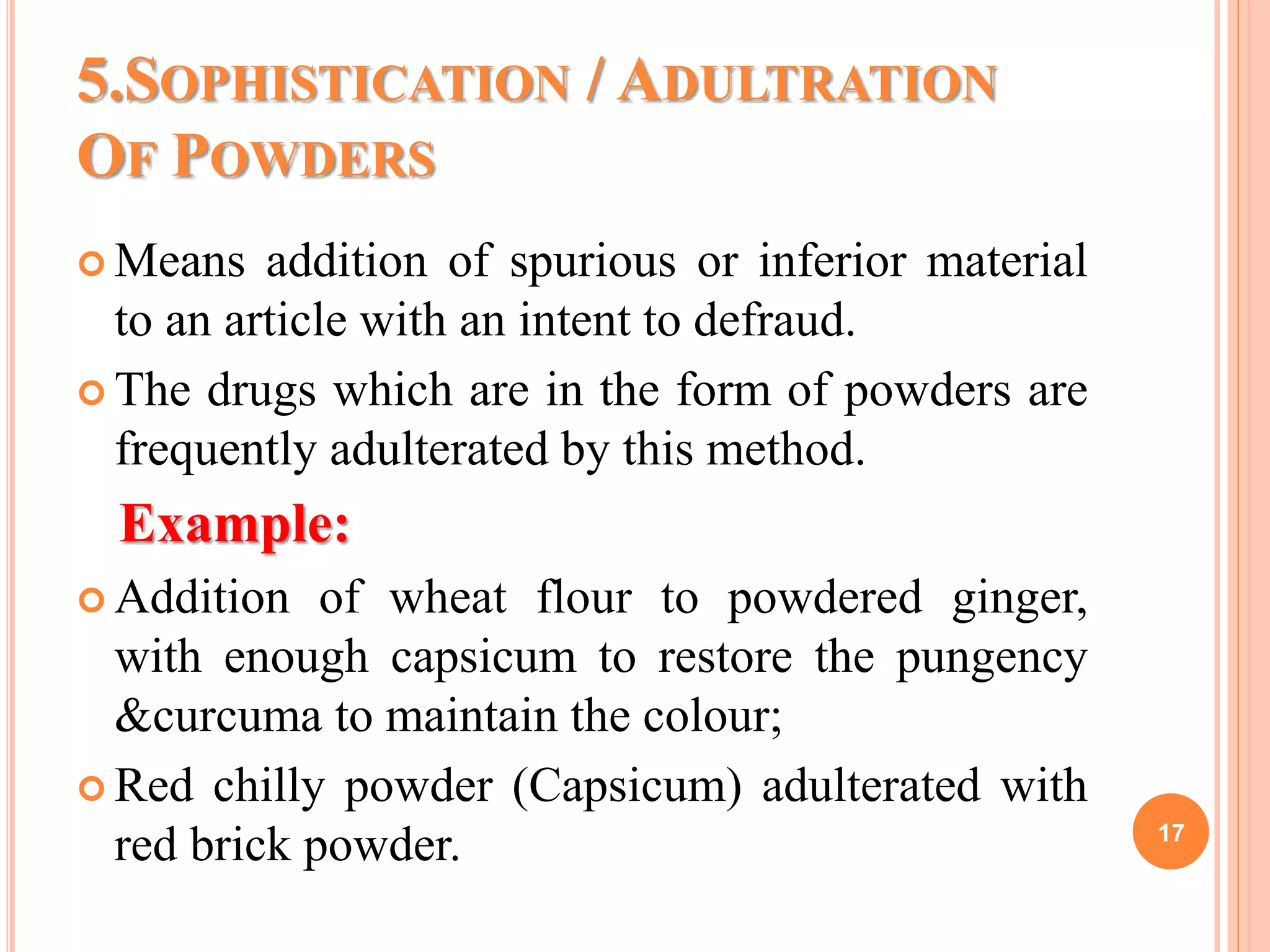 Adulteration of herbal drugs | PPTX