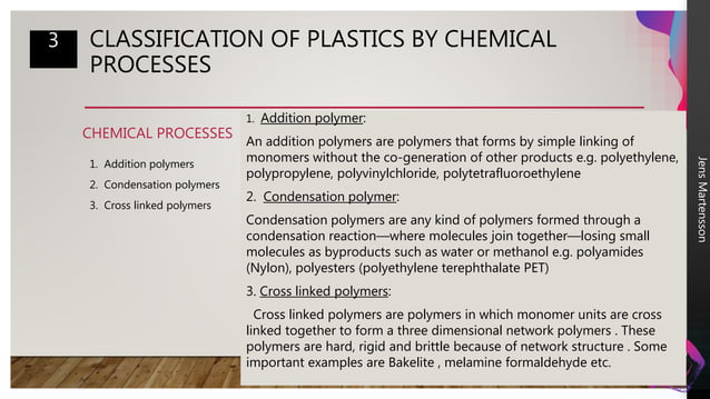Classification of Plastics | PPTX | Chemistry | Science
