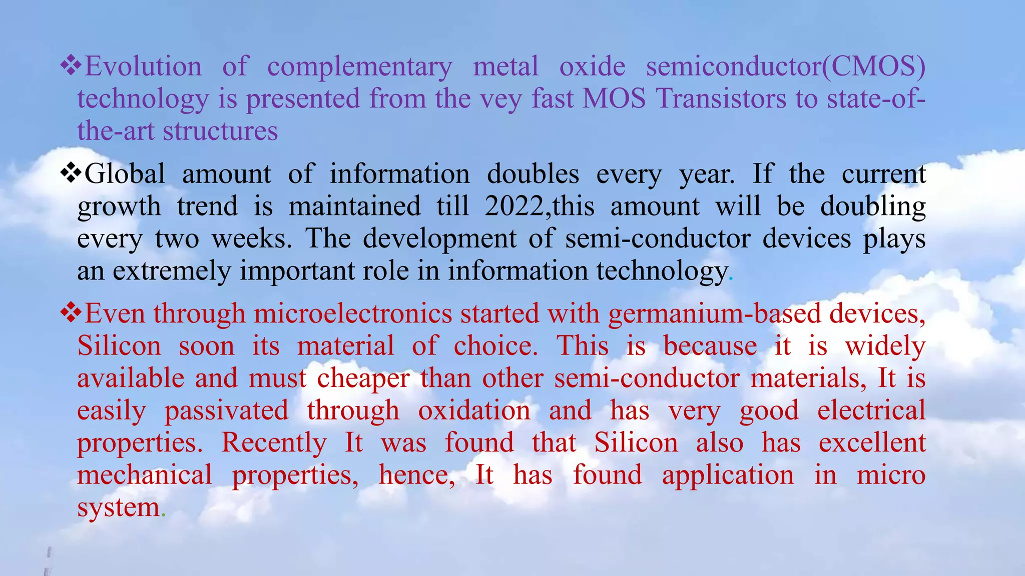 MOSFET EVOLUTION | PPTX