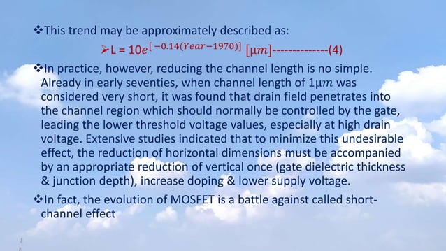 MOSFET EVOLUTION | PPT