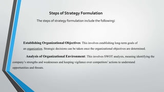 Strategy Formulation | PPTX