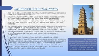 Brief survey of chinese Buddhist art tang period | PPTX