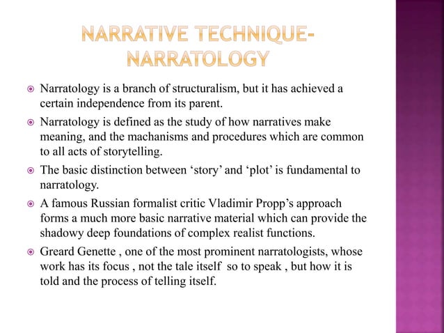 Narrative Technique | PPT