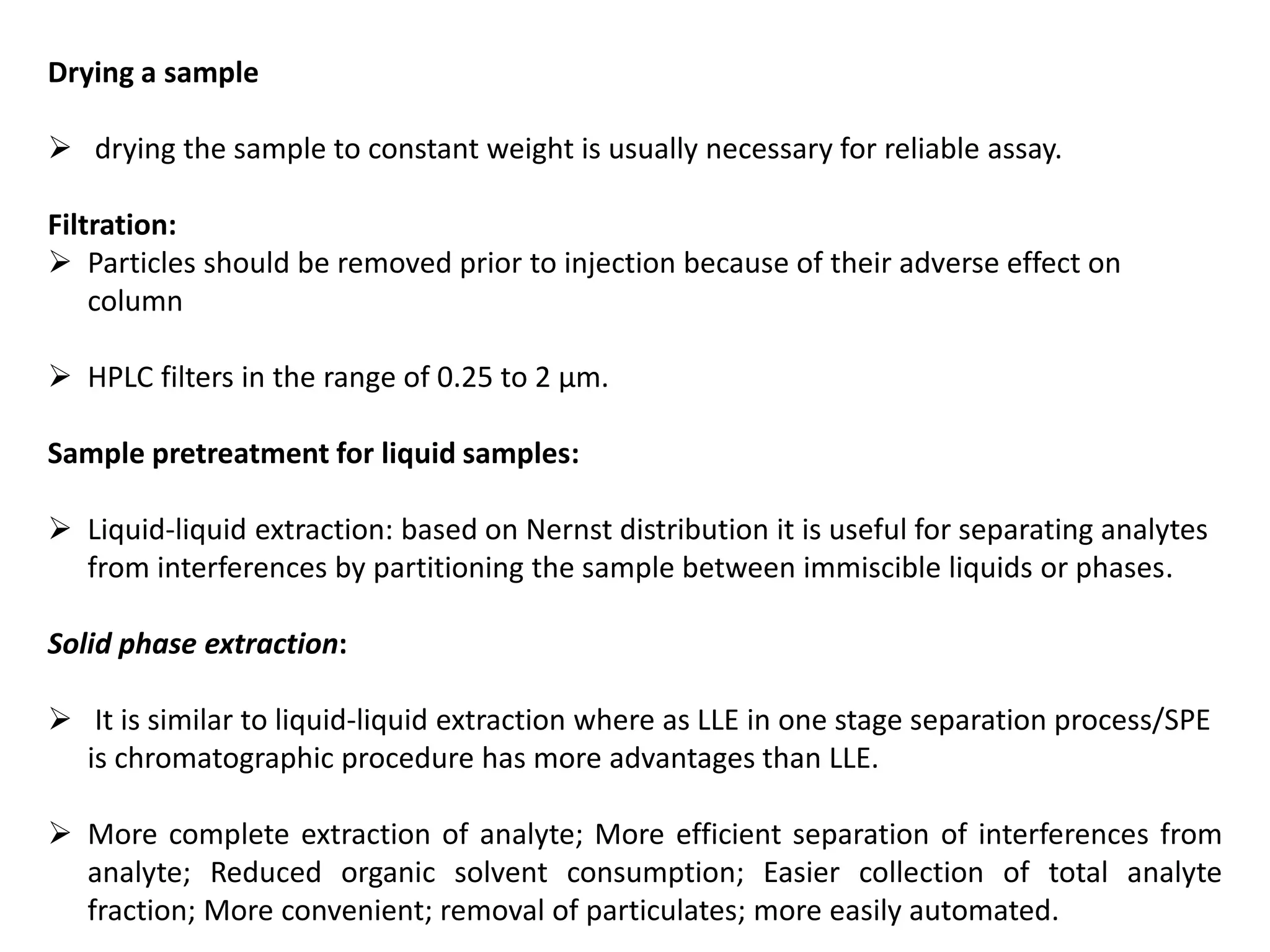 sample preparation in hplc | PPTX