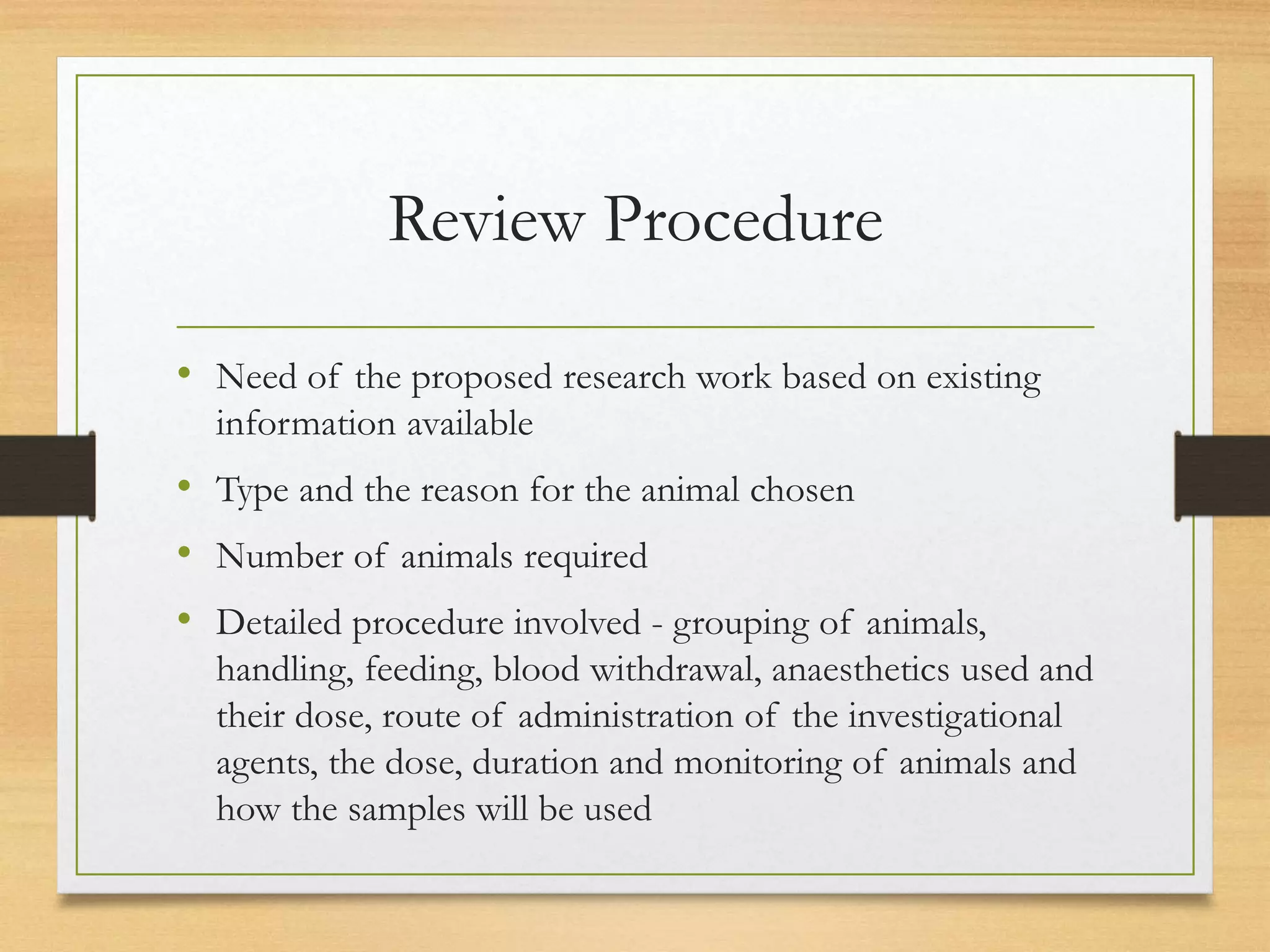 Institutional Animals Ethics Committee | PPTX