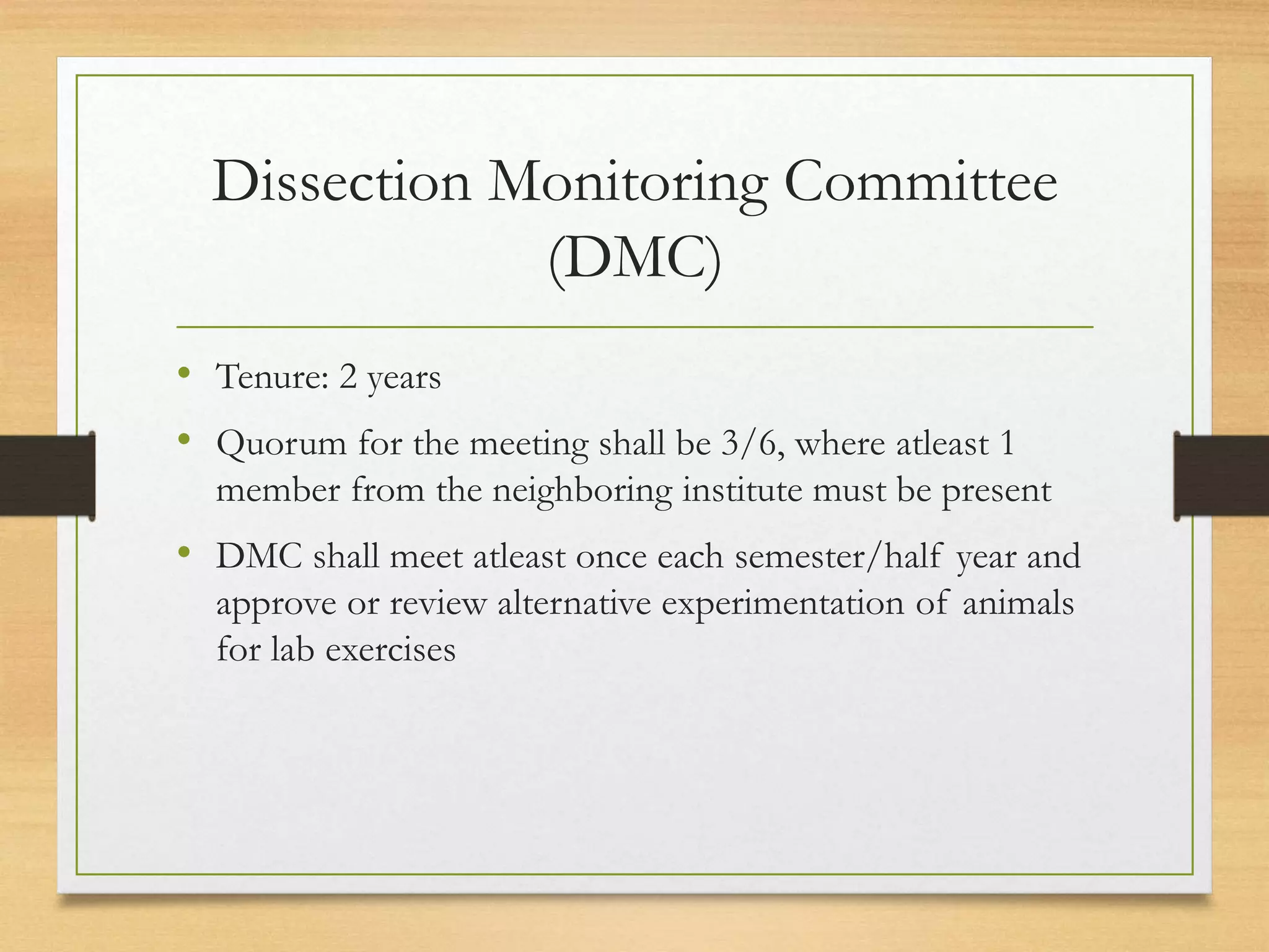 Institutional Animals Ethics Committee | PPTX