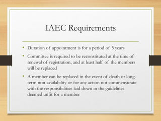 Institutional Animals Ethics Committee | PPTX