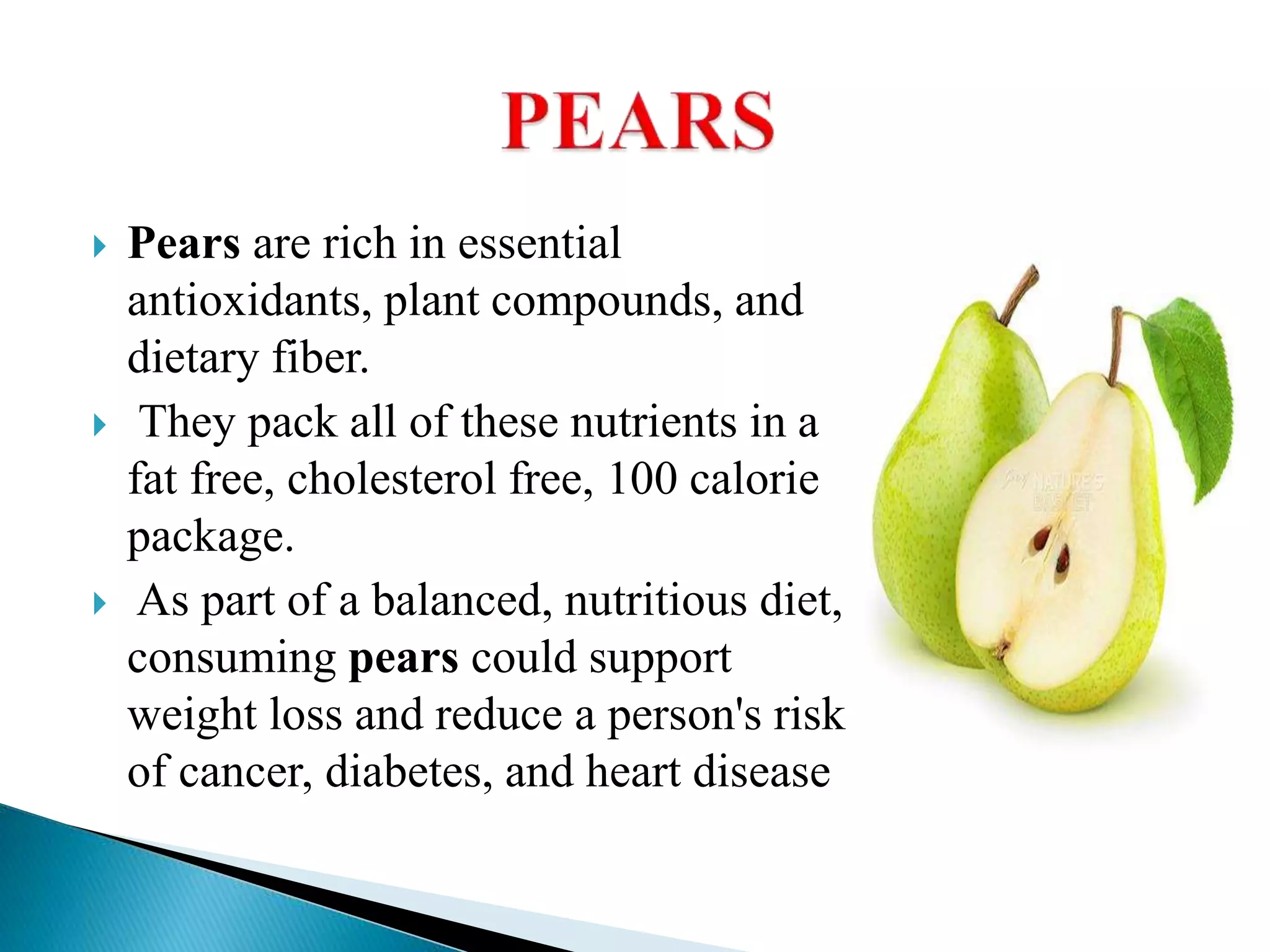 HEALTHY FOOD AND BENEFITS | PPTX