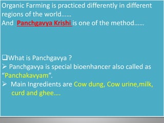 panchagavya krishi method | PPTX