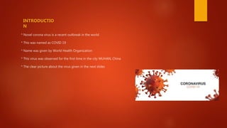 CASE STUDY OF COVID 19 BY HARSHITHA BHARADWAJ | PPTX