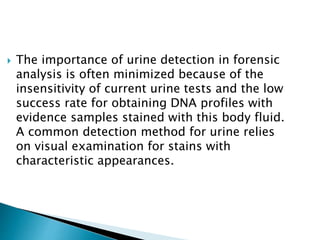forensic urine drug testing | PPTX