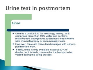 forensic urine drug testing | PPTX
