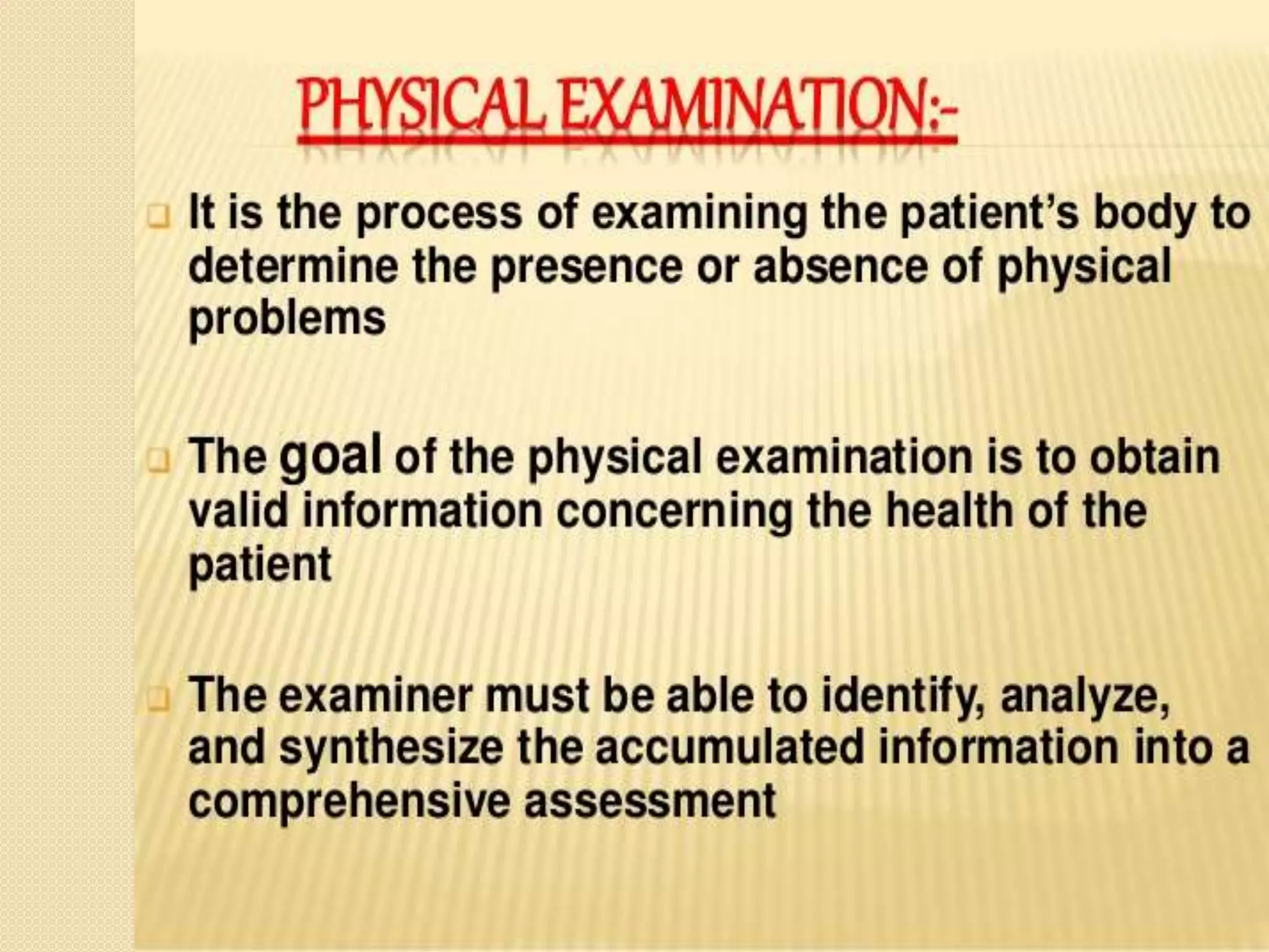 Physical Examination | PPTX