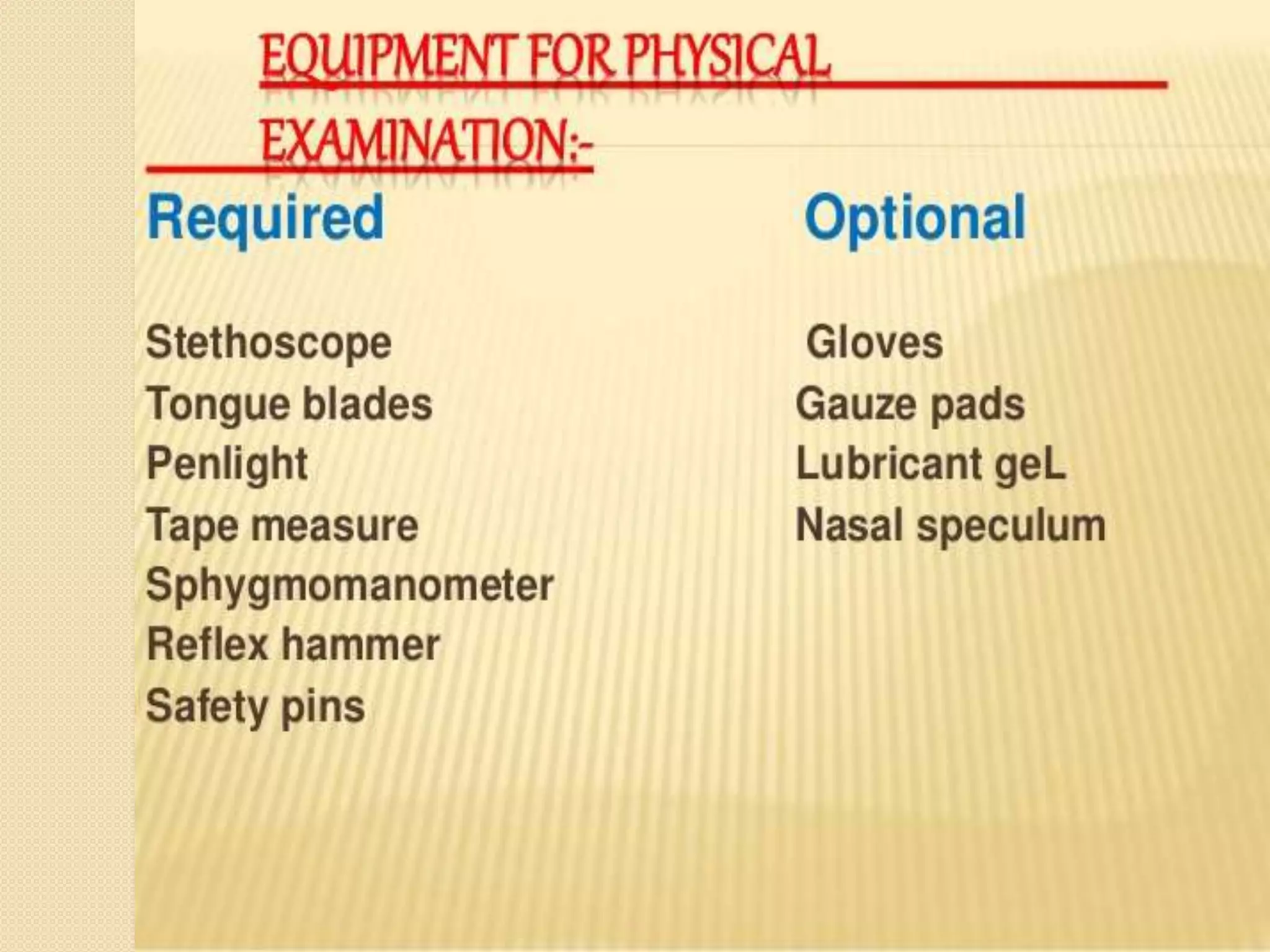 Physical Examination | PPTX