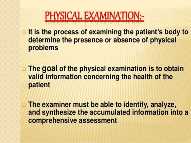 Physical Examination | PPT