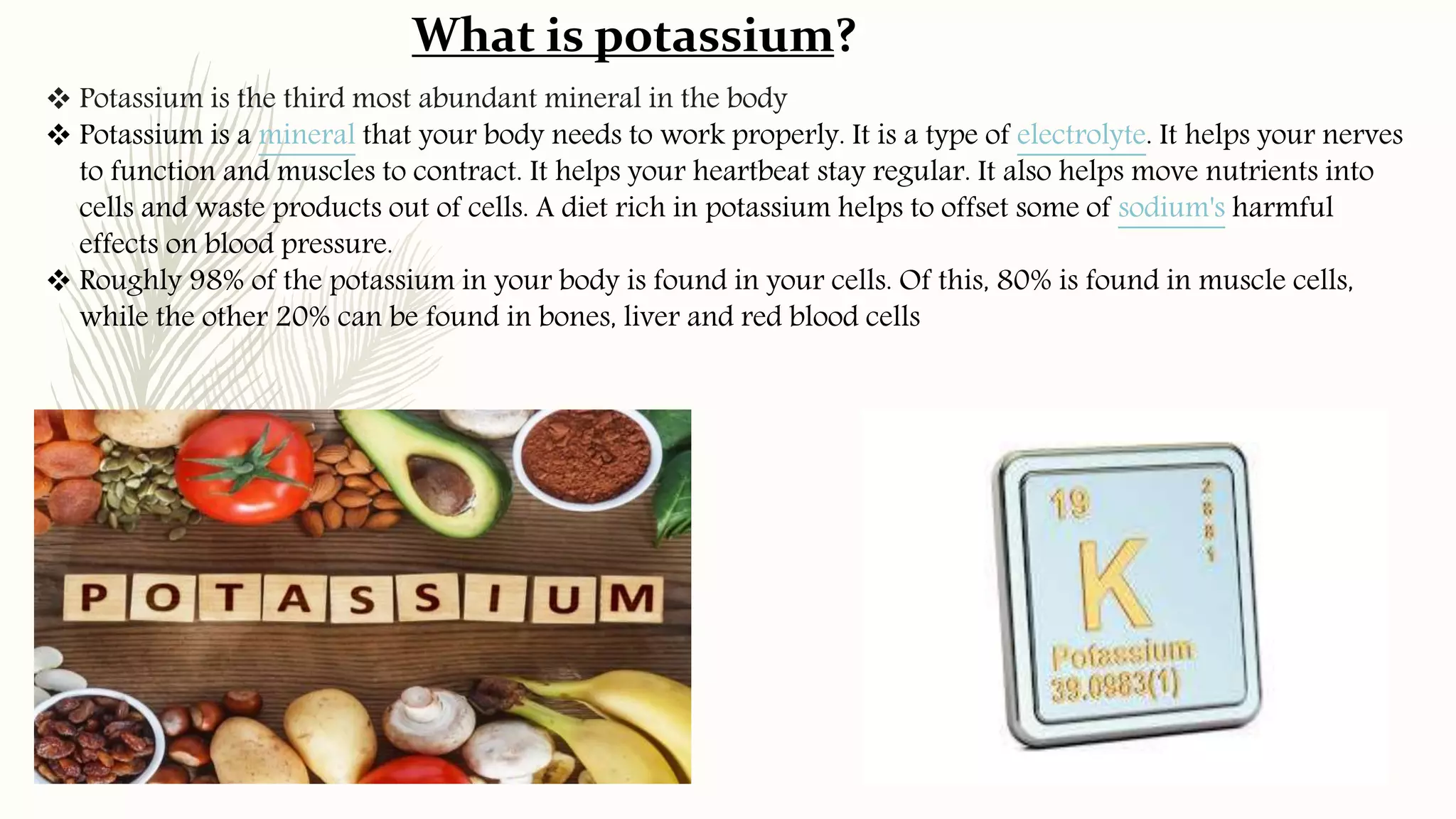 Potassium - A mineral | PPTX