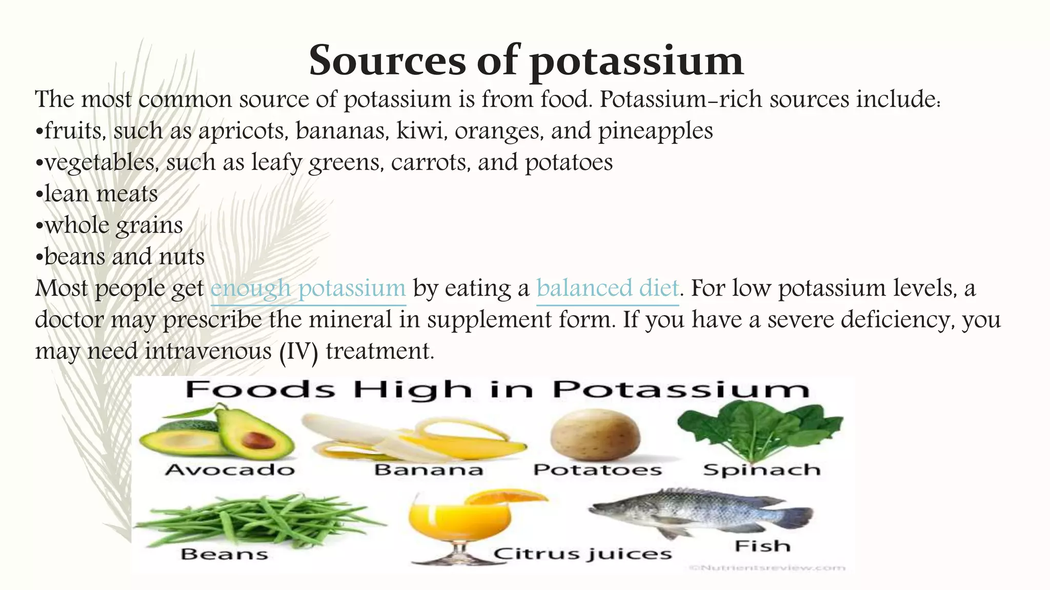 Potassium - A mineral | PPTX
