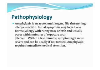 Anaphylaxis | PDF