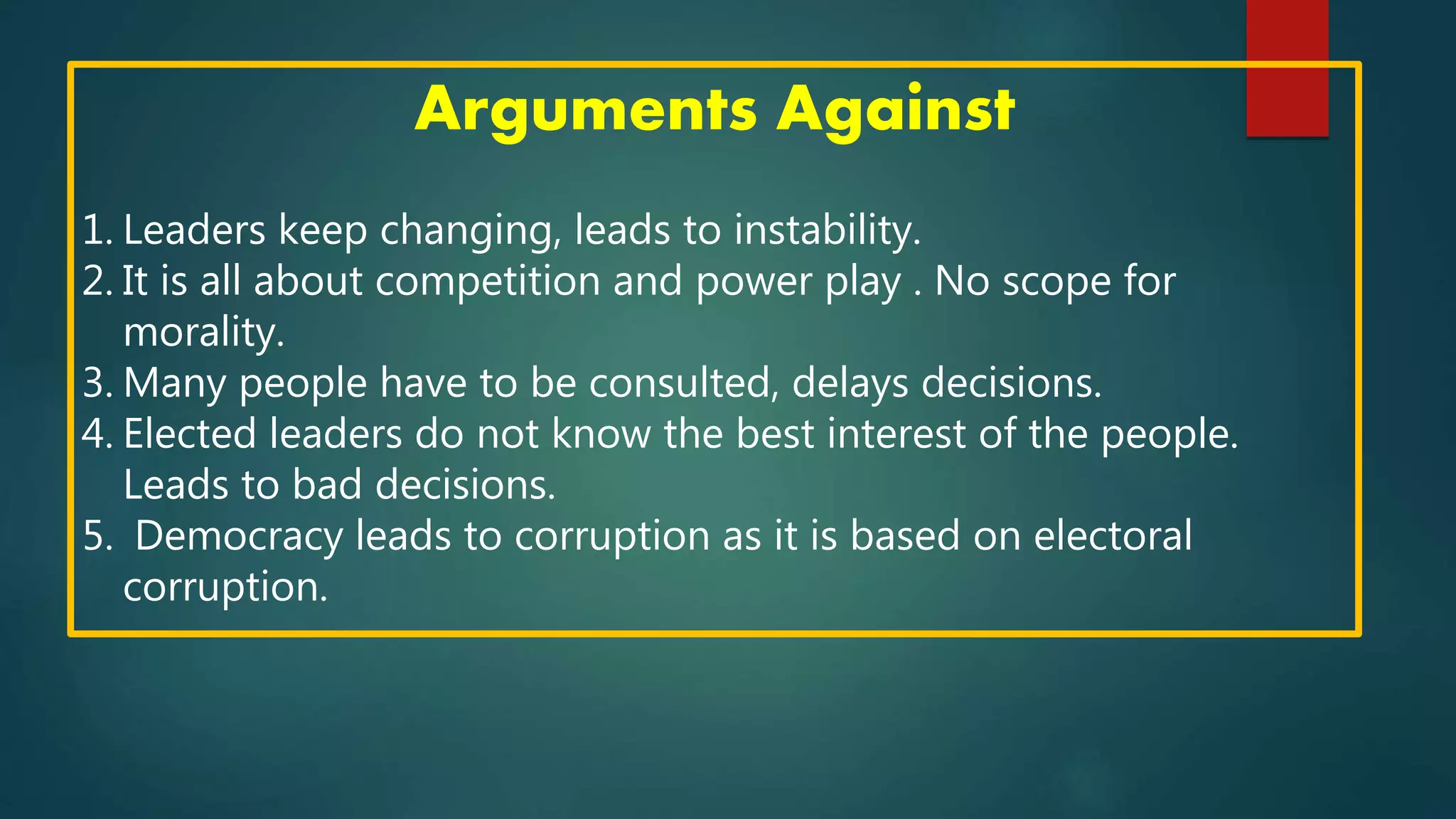 What is democracy? Why democracy? class IX | PPTX