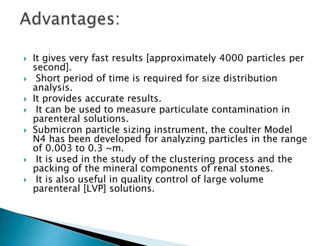 Particle volume determination | PPTX