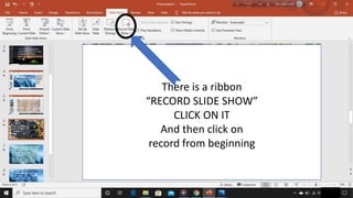 How to make video from a powerpoint presentation slides | PPT | Free ...