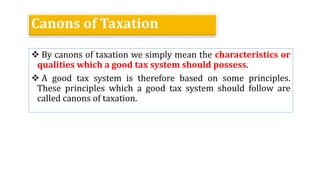 Introduction to Tax | PPTX