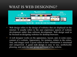 WEB DESIGNING | PPTX