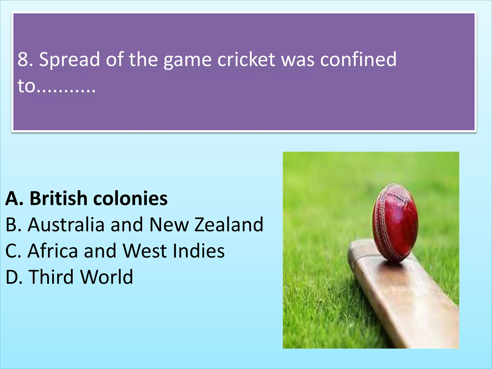 cricket quiz | PPTX
