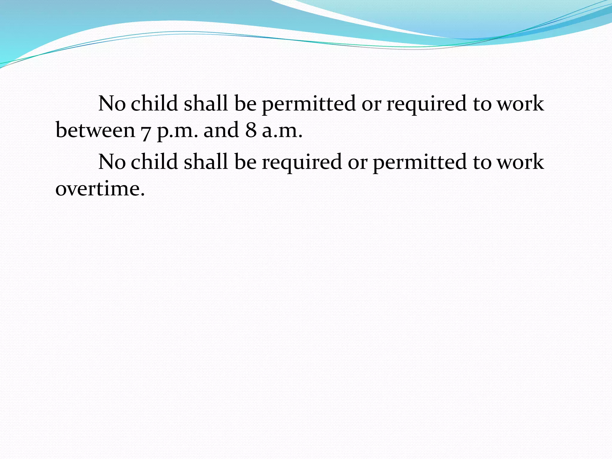 The child labour (prohibition and regulation act) 1986 | PPTX