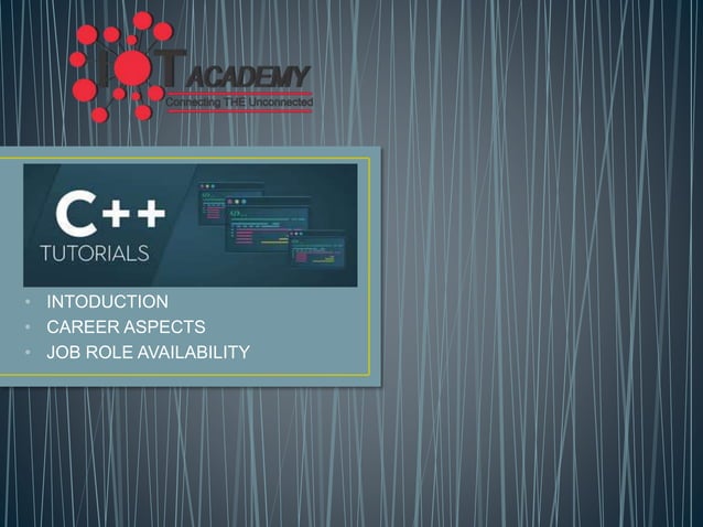 Basics of c++ Programming Language | PPT