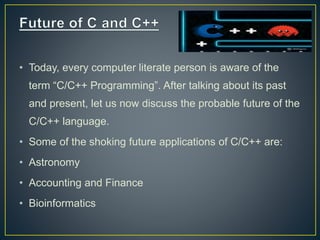 Basics of c++ Programming Language | PPT
