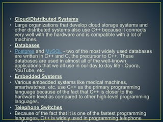 Basics of c++ Programming Language | PPT