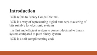 BCD to binary code converter | PPT