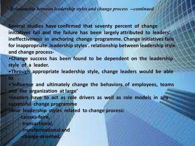 Leading Change and emotional intelligence— creating experiences for ...