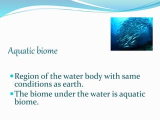 Biome, Aquatic Biome, Classification | PPTX
