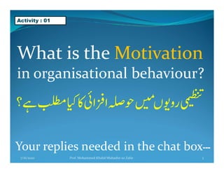 Responsibility-driven motivation | PDF