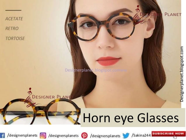 Types of Eyeglasses | Types of Glasses Frames | Glasses Guide | Designerplanet | PPTX