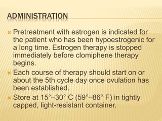 methergin and clomiphene citrate | PPTX