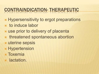 methergin and clomiphene citrate | PPTX