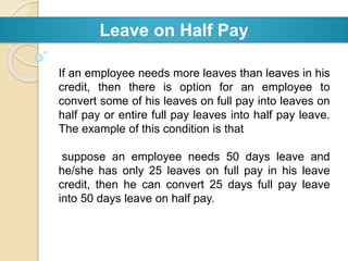 Leave Rules | PPTX