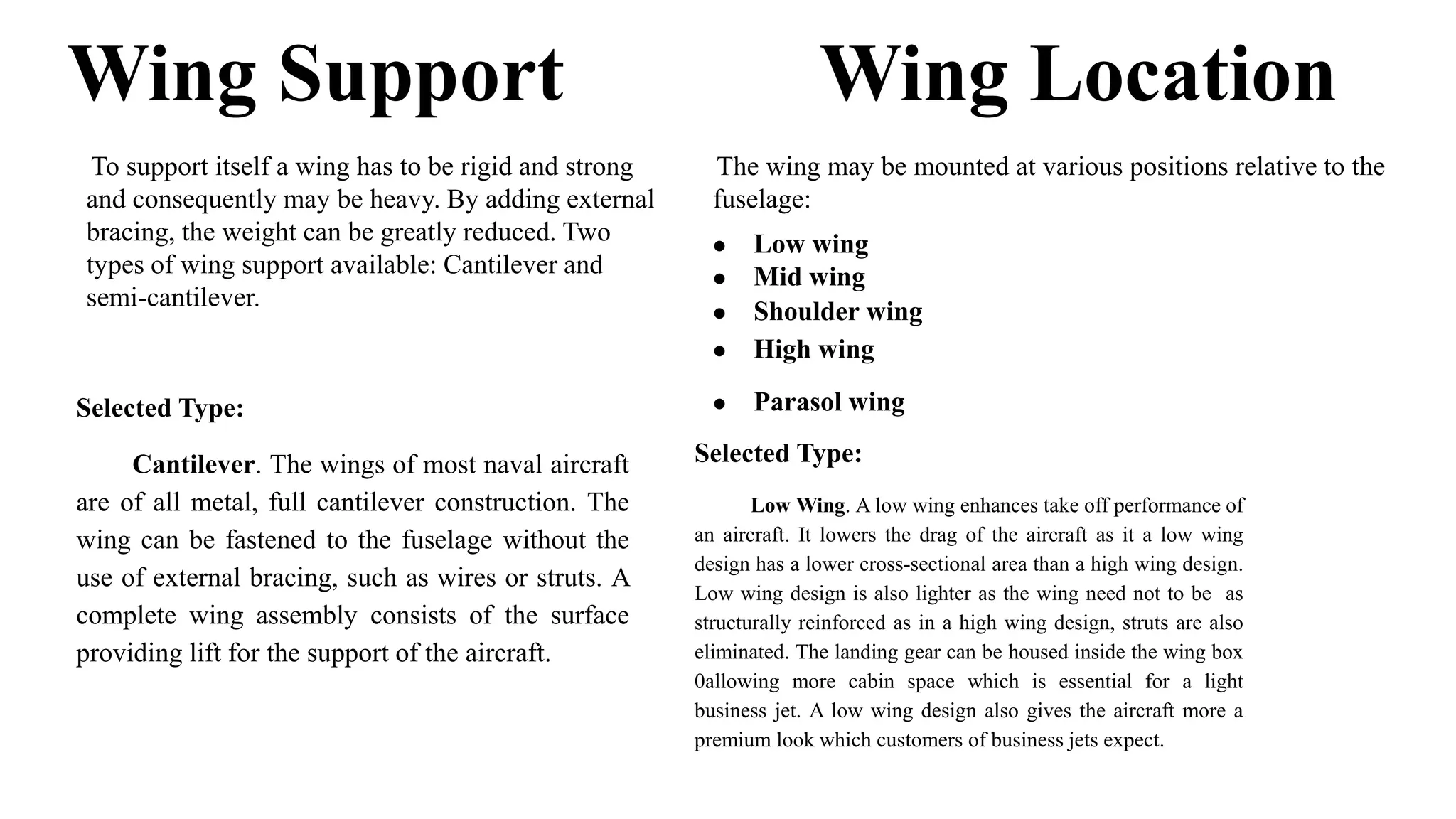 Aircraft Design Project 1 | PPTX