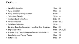 Aircraft Design Project 1 | PPTX