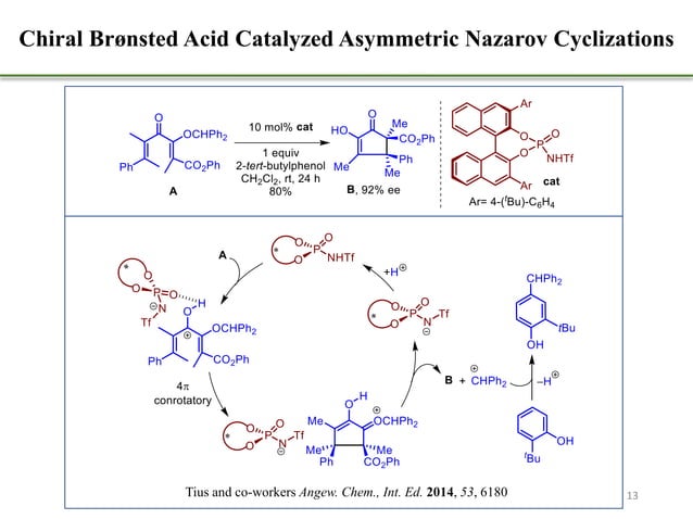 Presentations on Nazarov Cyclization Reaction | PPTX