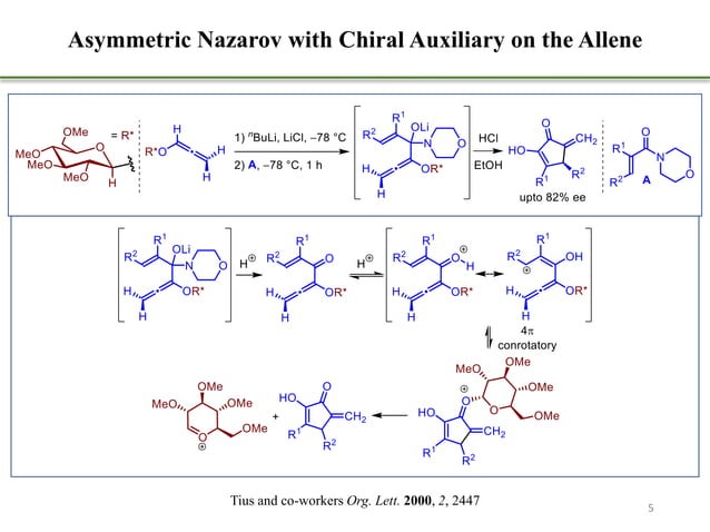 Presentations on Nazarov Cyclization Reaction | PPTX