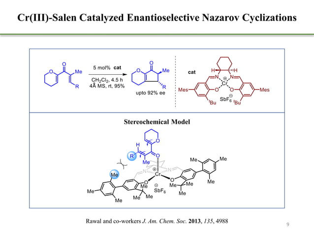 Presentations on Nazarov Cyclization Reaction | PPTX