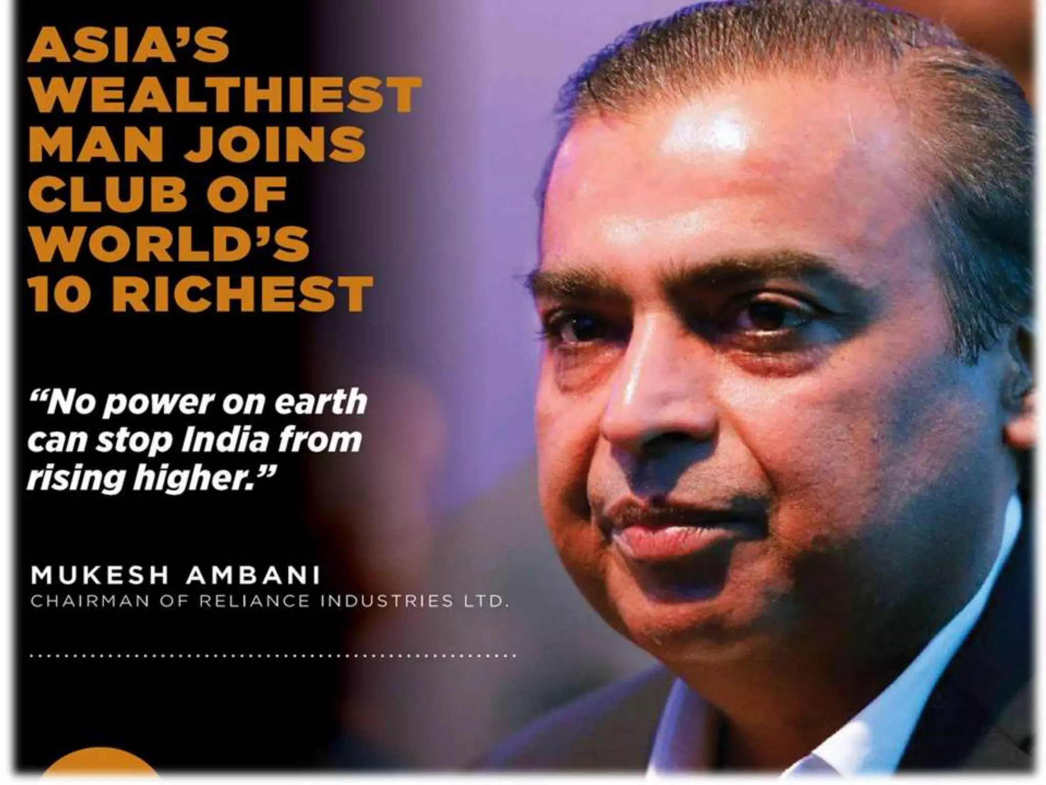 Asia's wealthiest man joins club of world's 10 richest.. | PPT
