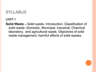 solid waste management | PPTX
